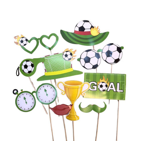 10pc Photo Booth Props Set (Soccer) – CGS Party