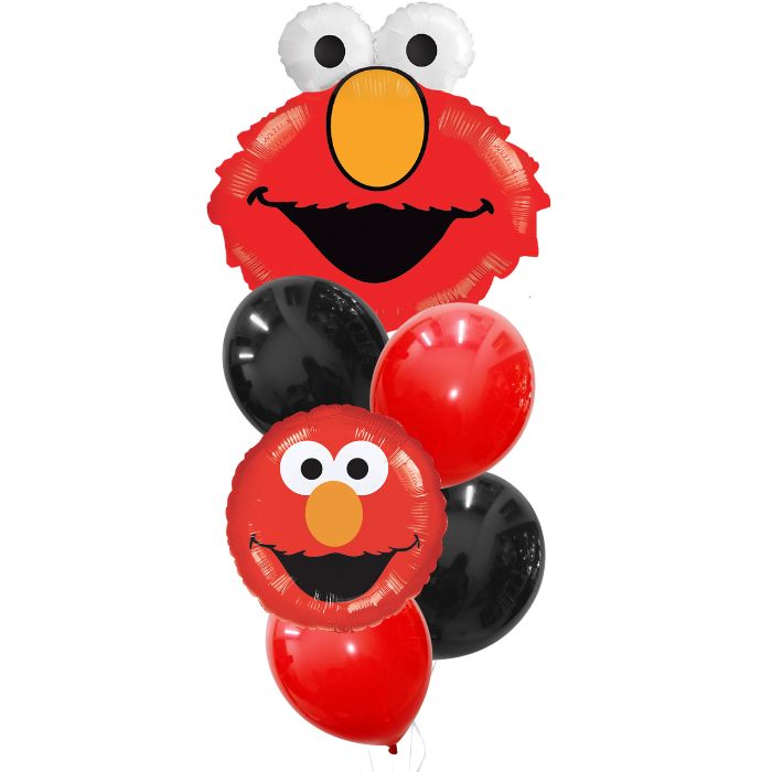 Sesame Street Elmo Theme Helium Balloon Bouquet – CGS Party