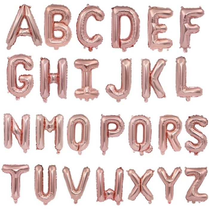 Mini Rose Gold Alphabet Foil Balloon – cgsparty