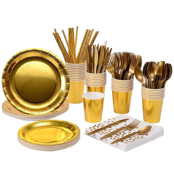 Shiny Metallic Paper Plates (10pc) – CGS Party